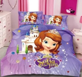 3-dílné ložní povlečení Disney pohádky Motiv: 024 Sofie první, Varianta: 1x polštář + 1x přikrývka + 1x prostěradlo