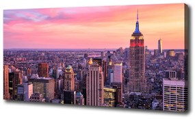 Wallmuralia Foto obraz na plátně do obýváku New York západ 100x50