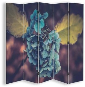 Ozdobný paraván Rostliny Příroda - 180x170 cm, pětidílný, obustranný paraván 360°