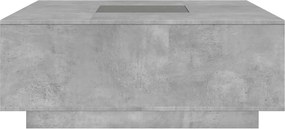 Konferenční stolek s Infinity LED betonově šedý 100x100x40 cm 3284045