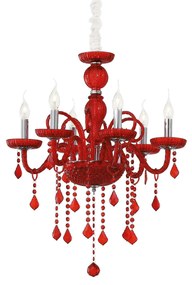 Ideal Lux Závěsné svítidlo GIUDECCA SP6 ROSSO