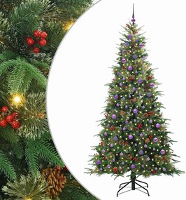 Umělý Skládací Vánoční Strom s stojanem Zelená 240 cm PE a PVC 3397451