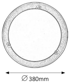 Rabalux 5233 - Stropní svítidlo UFO 2xE27/60W/230V