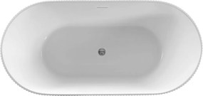 Aqualine Aqualine, TURIA volně stojící vana 170x80cm, bílá, E2780