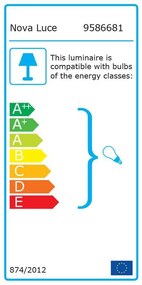 Nova Luce Závěsné svítidlo AURORA, ratan, E27 1x12W Barva: Bílá