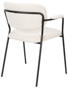 Bílé jídelní židle v sadě 2 ks Jolien – White Label