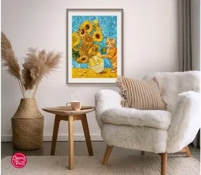 CHERRY PAZZI Puzzle Kočka a umění / 1000 dílků / 50 × 70 cm