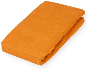 Froté napínací prostěradlo FR-006 Oranžové 90 x 220 - výška 20 cm