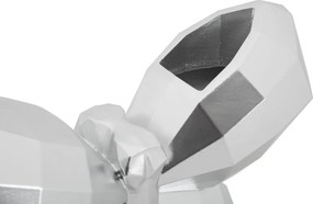 Designová váza Butterfly 22 cm stříbrná