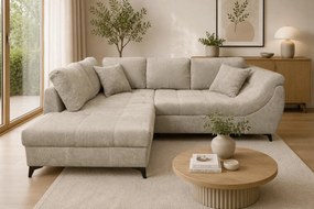 XXXLutz ROHOVÁ SEDAČKA, textil, béžová P & B - Sedací soupravy - 00000F001705
