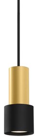 Závěsné designové svítidlo Odrey 1.0  Závěsné designové svítidlo Odrey 1.0 Barva: Zlatá / Černá, Rozeta: Přisazená rozeta - černá
