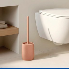 Hnědá keramická WC štětka Fablo – Wenko