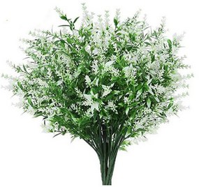 Umělá květina - levandule 35 cm Barva: Bílá