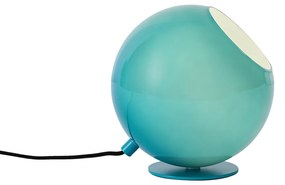 Retro stolní lampa modrá se sklem - Mabel