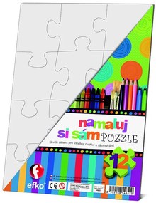 Namalujte si vlastní puzzle obdélník 12 dílků