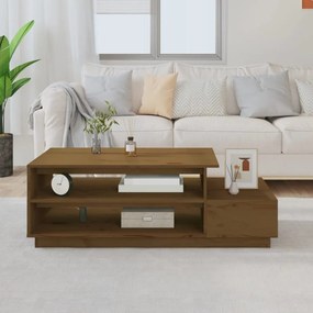 vidaXL Konferenční stolek 120x50x40,5 cm masivní borové dřevo [814418] Barva: Bílá