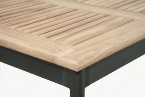 DOPPLER Hliníkový stůl pevný CONCEPT 150x90 cm (teak)