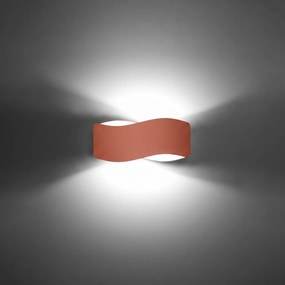 Sollux Lighting Nástěnné svítidlo TILA 30 okrově červené