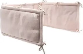 Jollein Sprinkle Knit Silk Rose / Mantinel do postýlky / 180 × 30 cm /