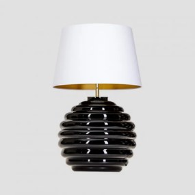 4concepts Designová stolní lampa SAINT TROPEZ BLACK Barva: Černo-bílá