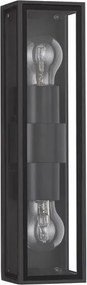NV 9492442 Venkovní nástěnné svítidlo REGINA antracitový hliník a čiré sklo E27 2x12W 220-240V bez žárovky IP65 - NOVA LUCE