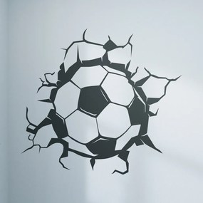 Živá Zeď Samolepka na zeď Fotbalový míč černý Barva: černá