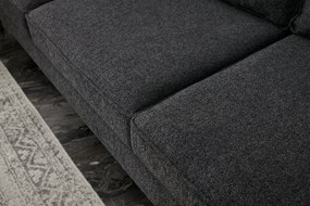 Hanah Home Třímístná pohovka BERLIN antracitová 222 cm 825BLC2796