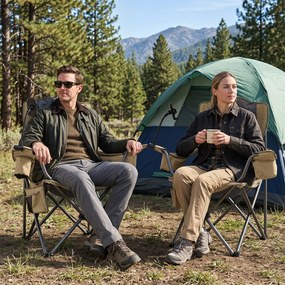 Costway Skládací kempingová židle, přenosná rybářská židle
