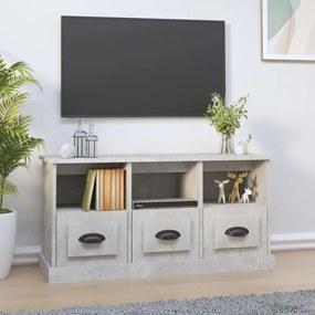 TV skříňka betonově šedá 100 x 35 x 50 cm kompozitní dřevo