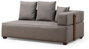Designová rohová sedačka Galatea 360 cm šedá - levá