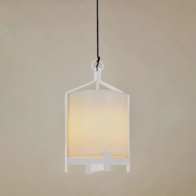 Svěšené designové svítidlo Fanal Barevná varianta: Bílá / Cotonet písčitý, Rozměr: ø160 mm x 335 mm