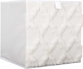 Úložný textilní box BOHO CUBE 30x30 cm bílý