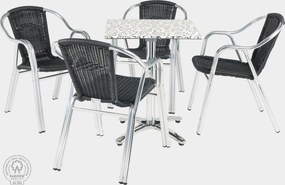 FaKOPA Venkovní set 4x židle   stolek vhodné pro hotely Encarnición