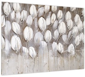 Obraz - Strukturované tulipány (70x50 cm)