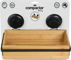 Compactor Bestlock SPA Bamboo černá / Bambusová polička na koupelnové