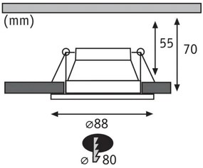 Paulmann 93403 - LED/6,5W IP44 Stmívatelné koupelnové svítidlo COLE 230V