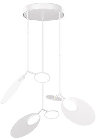 Stropní svítidlo v organickém designu Ballon 3 Dekor: Bílá / Bílá, Stmívání: Stmívatelné DALI, Výška: 1280 mm