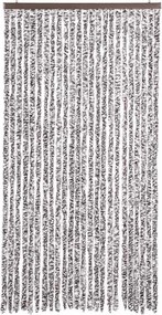 Závěs proti hmyzu hnědý a béžový 100 x 220 cm Chenille 284278