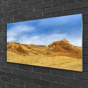 Obraz na skle Poušť Vrcholky Krajina 125x50 cm