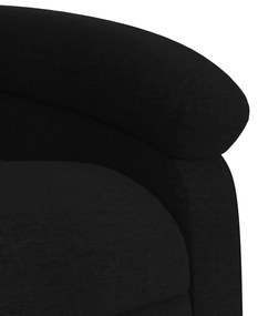 Masážní polohovací křeslo černé textil - Default Title