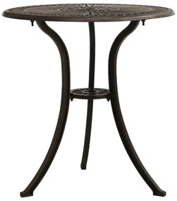 Zahradní stůl bronzový 62 x 62 x 65 cm litý hliník 315579