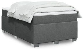 Box spring postel s matrací tmavě šedá 120x200 cm textil 3285124