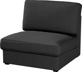Potah na neskládací křeslo IKEA Kivik barva černá látka pletený vzor