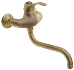 Sapho Kirké KI15B dřezová baterie nástěnná 150 mm páková bronz