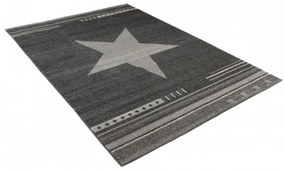 Kusový koberec Hvězda antracitový 200x290cm