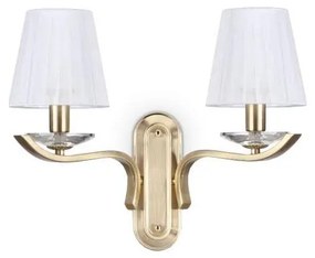 Ideal Lux - Křišťálová nástěnná lampa PEGASO 2xE14/28W/230V zlatá