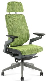 Office Pro Zdravotní židle KARME MESH s opěrkou hlavy Barva potahu: A06-mesh zelená