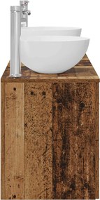 Sada koupelnových skříněk 3 ks Staré dřevo 49,5 x 35 x 63 cm 3405793