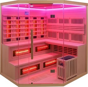 BPS-koupelny Kombinovaná sauna 2v1  - Infrasauna + finská sauna 200x200, 5-6 osob