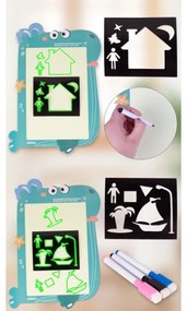 Magický tablet s LED světelnou abecedou velryba